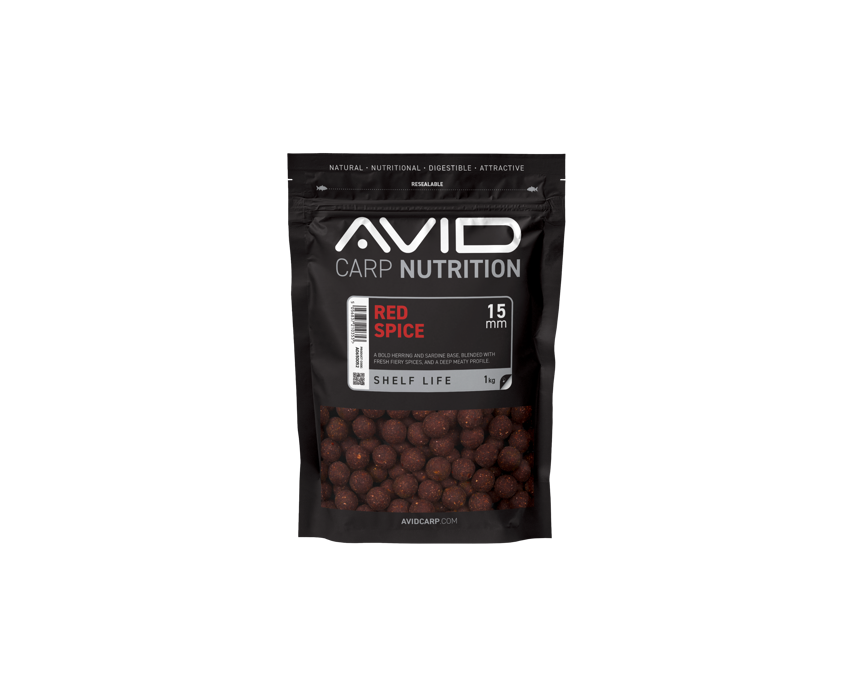 Avid carp red spice boilies 1kg :: Girisport